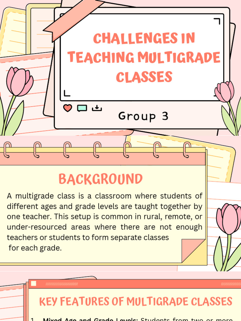 Group 3 Multi-Grade Classes | PDF | Teachers | Differentiated Instruction