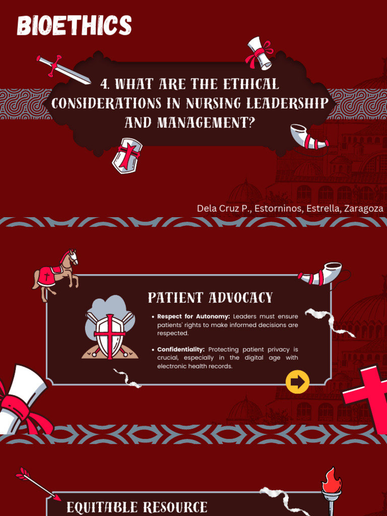 Ethical Considerations in Nursing Leadership and Management | PDF ...