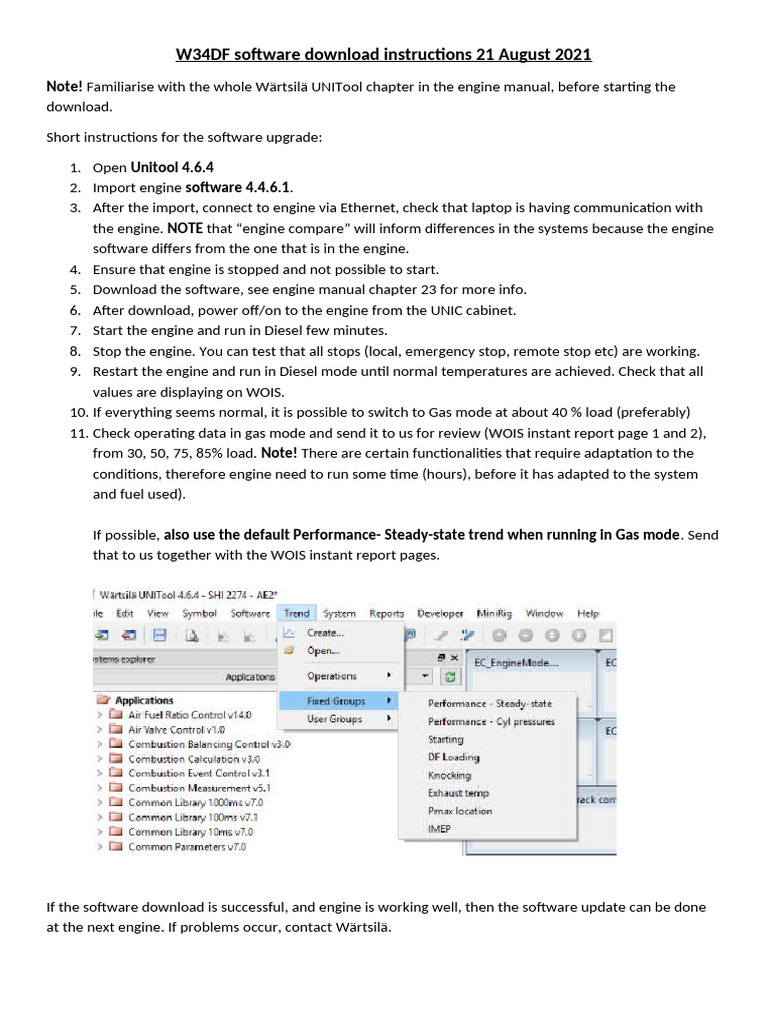 W34DF Software Download Procedure For Customer | PDF