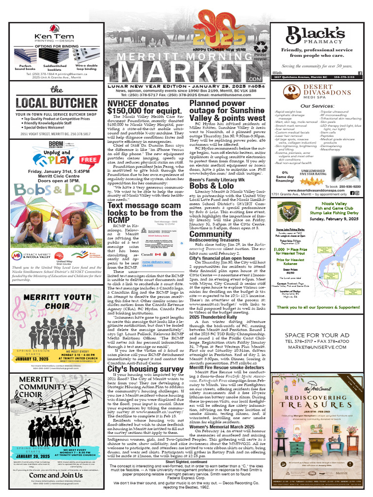 Merritt Morning Market 4054 - Jan 29 | PDF