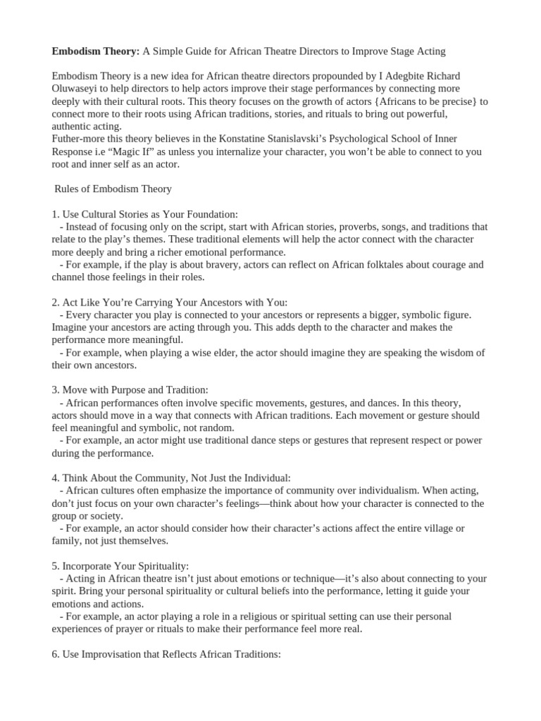 meee | PDF | Improvisation | Actor