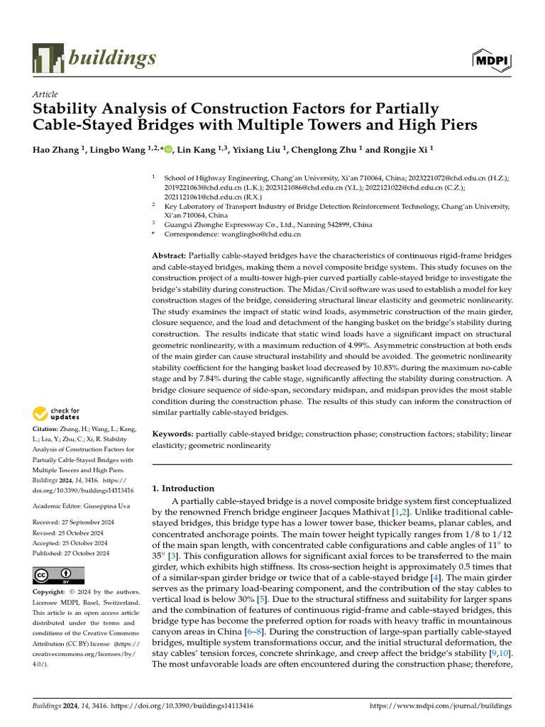 Buildings 14 03416 | PDF | Matrix (Mathematics) | Bridge
