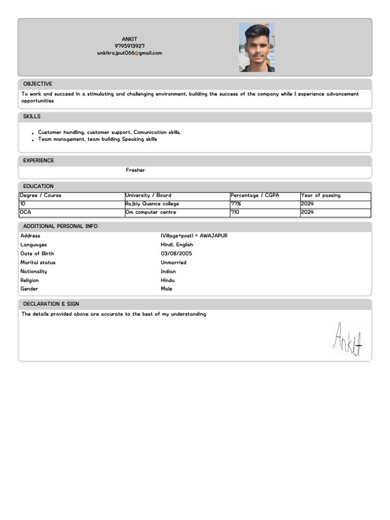 Ankit - 1734783977463 | PDF