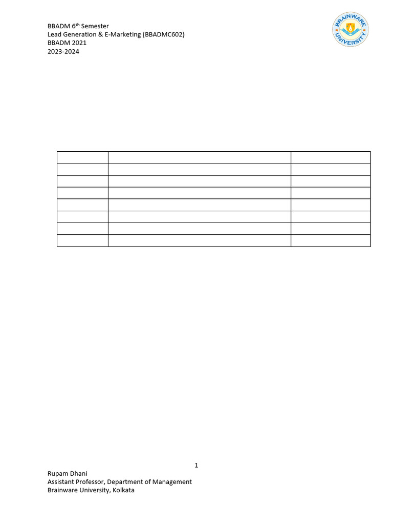 Study Material Module 2 - BBADMC602 | PDF | Digital Marketing | Experiment