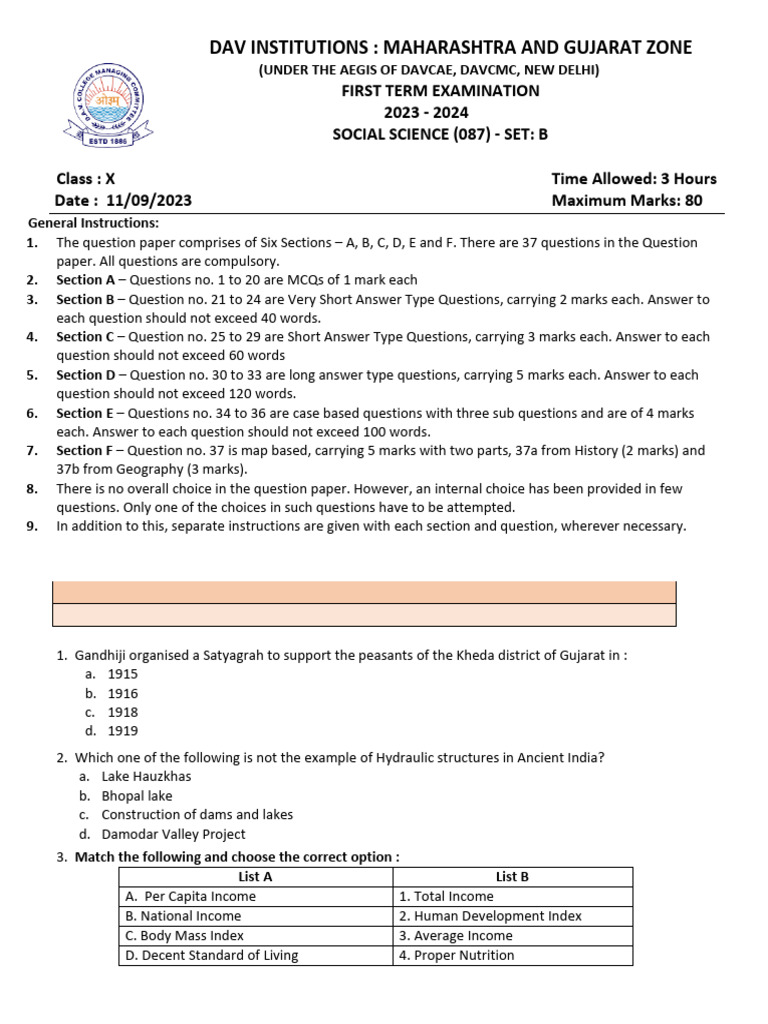 2QUESTION PAPER (SET-B) | PDF