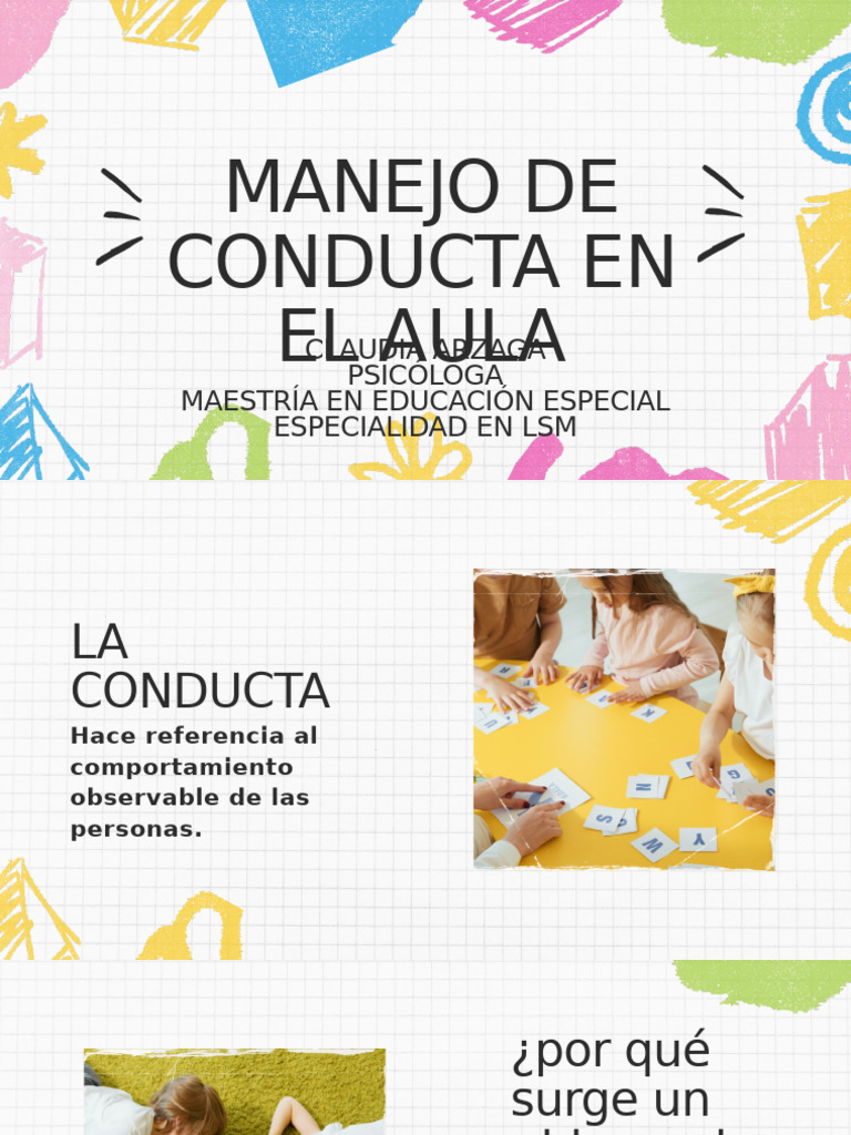 MANEJO DE CONDUCTA | PDF | Comportamiento | Las emociones