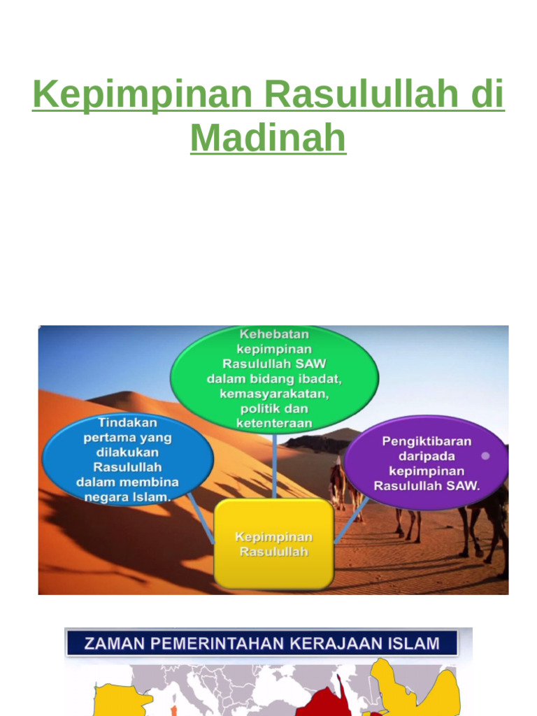 Kepimpinan Rasulullah Di Madinah | PDF