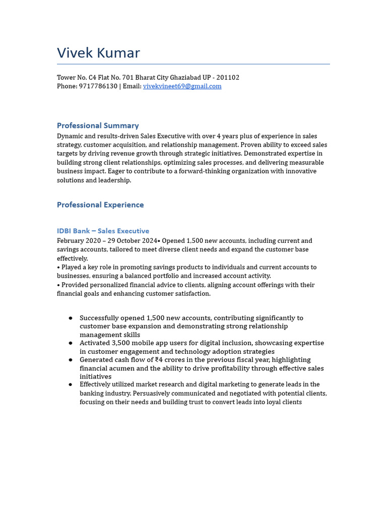 Vivek kumar (CV)-2 | PDF | Economies | Business Economics
