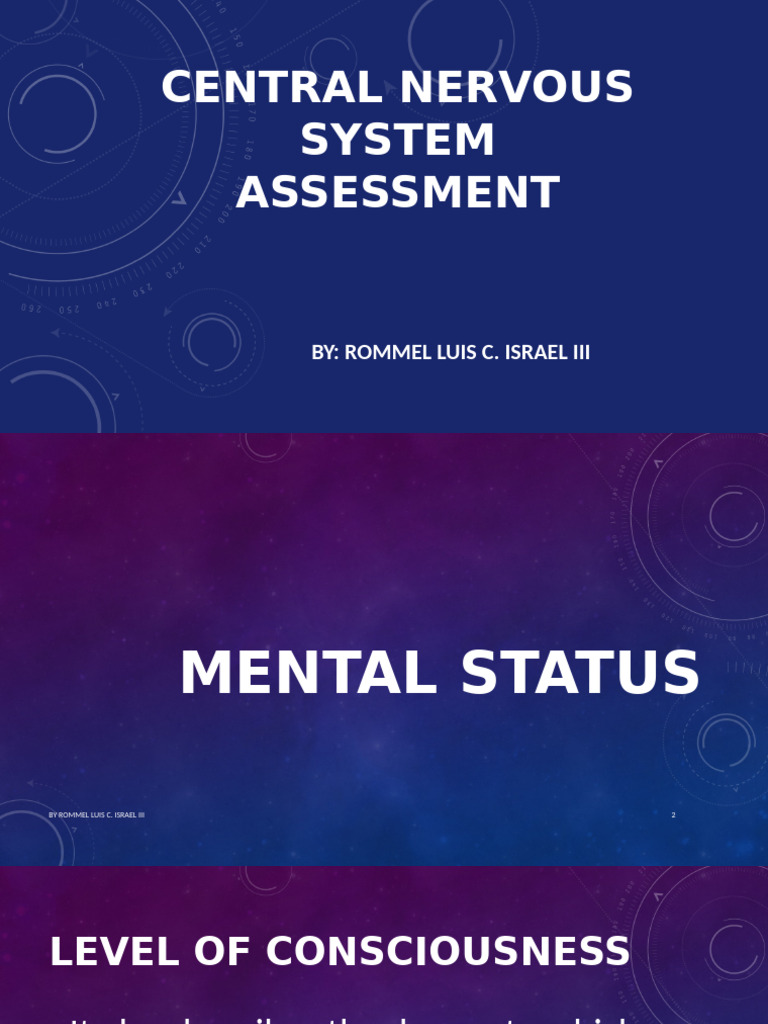 Central Nervous System Assessment | PDF | Hallucination | Illusion