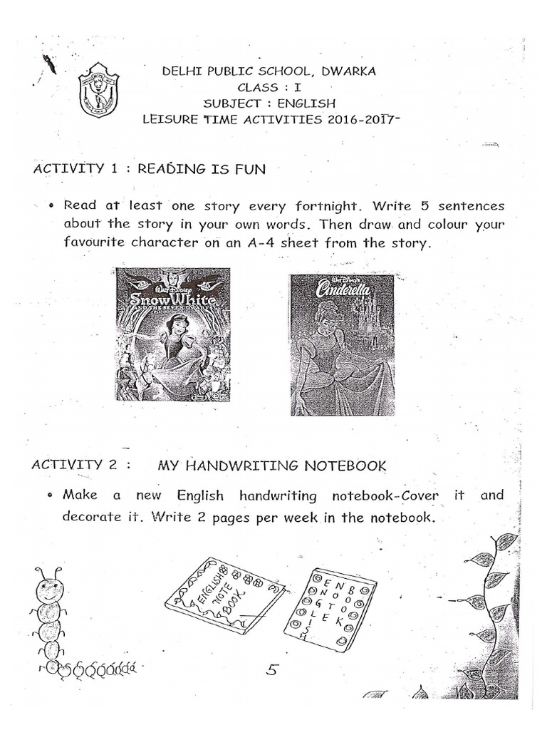 English HHW Class1 2016 | PDF