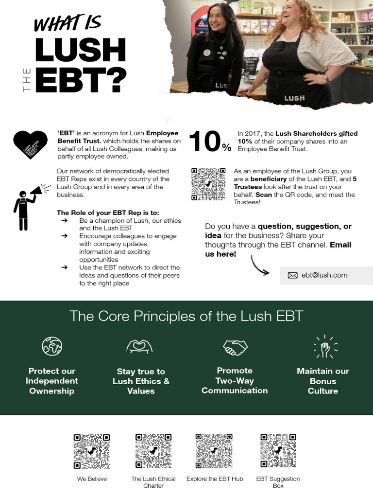 What Is The Lush EBT? Poster For The Insider | PDF