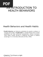 Modifiable and Non Modifiable Health Determinants | PDF