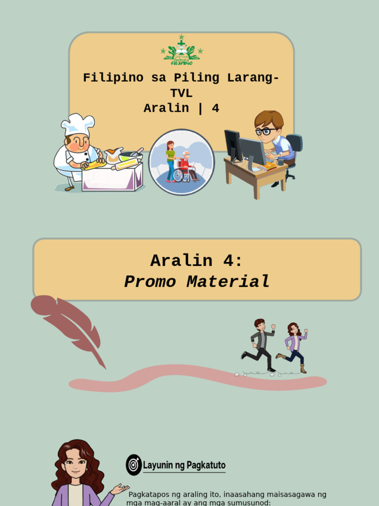 TVL 12 - Pagsulat NG Promo Material | PDF