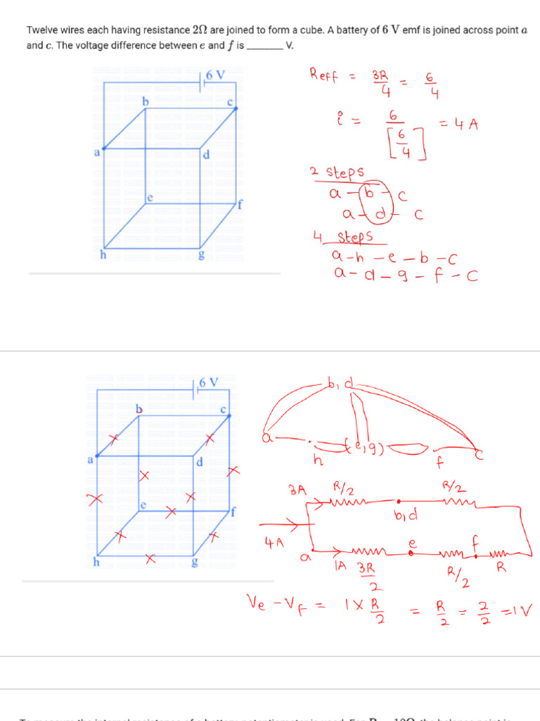 Current Electricity JEE MAINS 2024 C3 | PDF