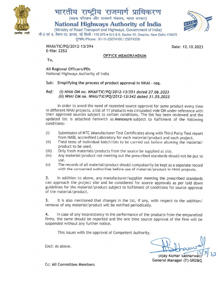 Policy Circular Material | PDF