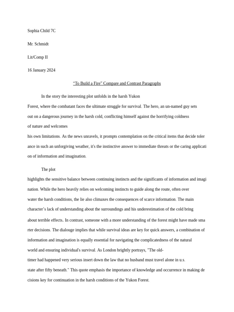 lit comp mini essay | PDF