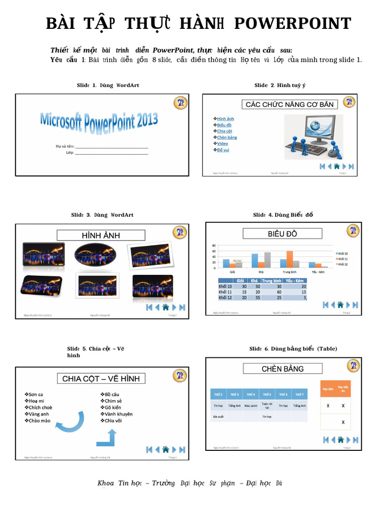 1.1. P-TaiLieu-Bai Thuc Hanh MS Powerpoint | PDF