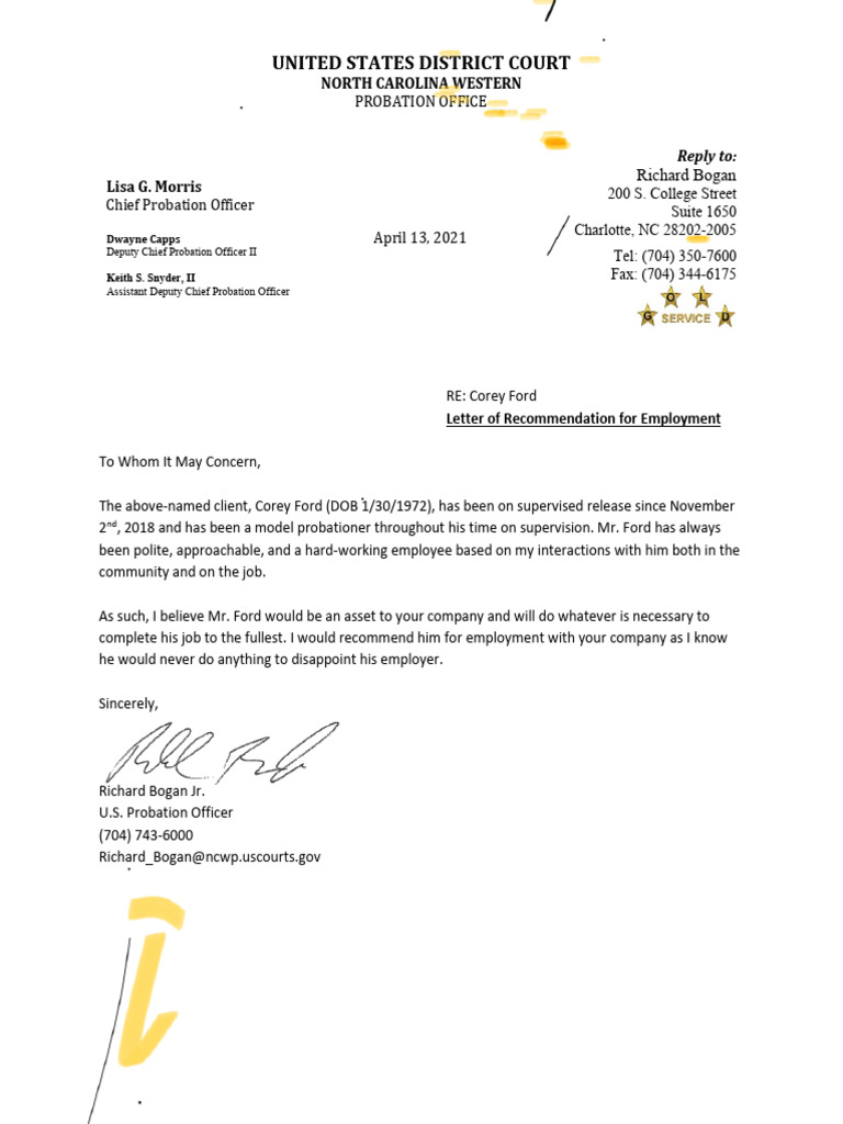 C. Ford Letter | PDF