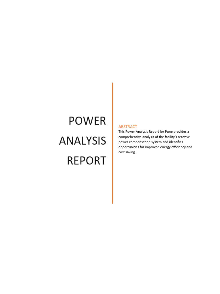 Power Analysis Report For Corporate Budiling | PDF | Electrical ...