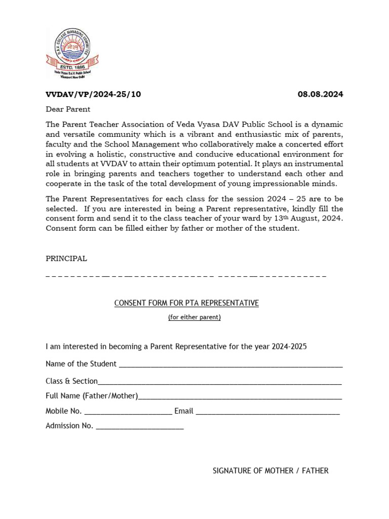 PTA Election CIRCULAR 2024 | PDF