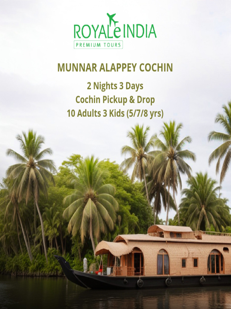 Munnar Alappuzha Cochin 3-Day Tour Package | PDF