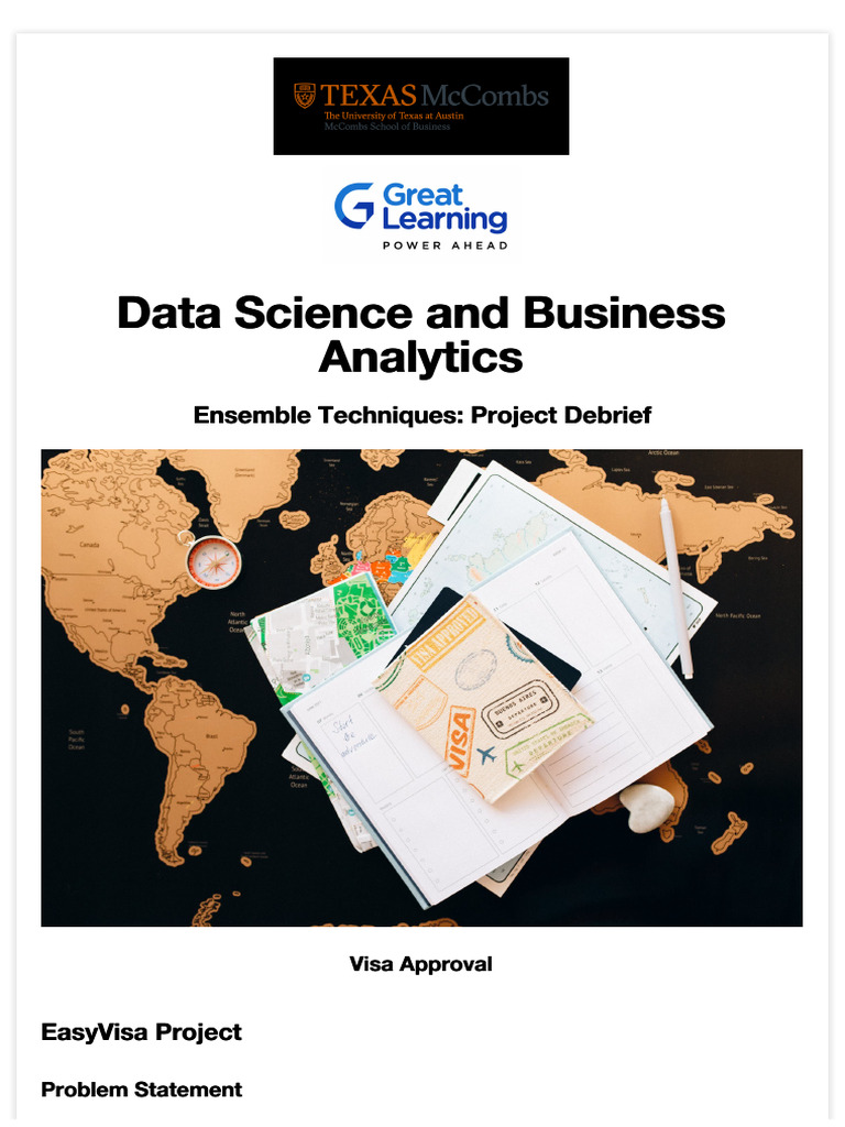 Dsba Project Main Et Easyvisa | PDF | Employment | Foreign Worker