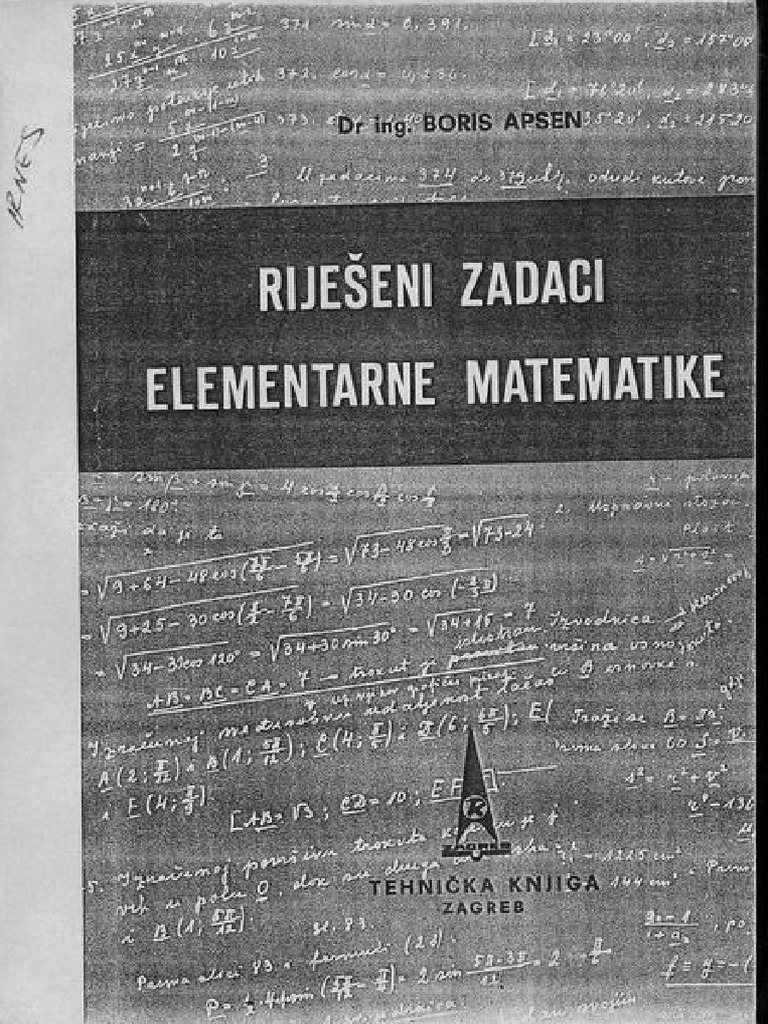 Rešeni Zadaci Elementarne Matematike | PDF