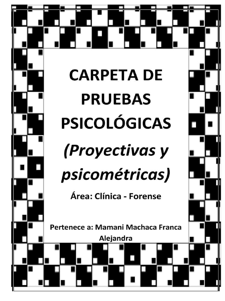 Psychological Test Folder | PDF | Wechsler Adult Intelligence Scale ...