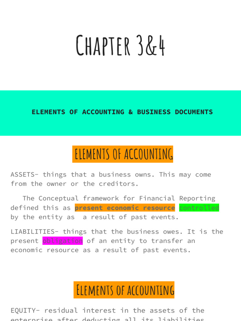 Chapter 2 Financial Statements | PDF | Debits And Credits | Payments