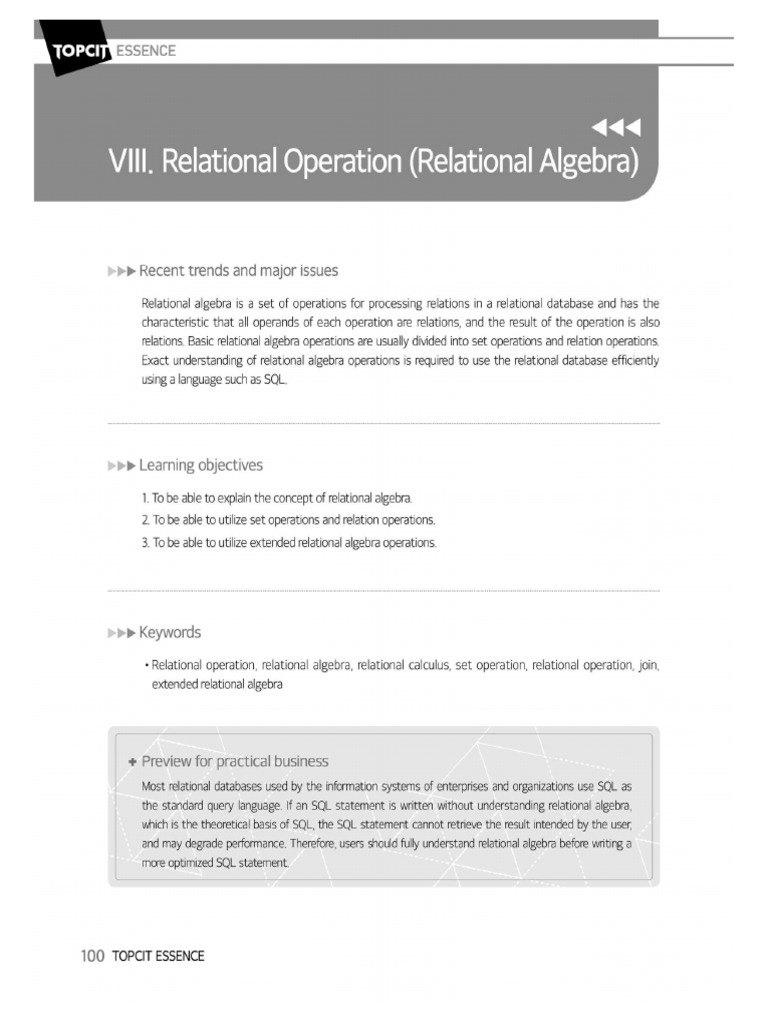 08 - Relational Operation & Relational Database Language | PDF