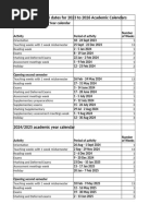 STADIO 2025 Academic Calendar_new students_CL | PDF