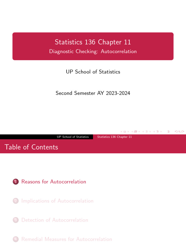 Stat 136 Chapter 11 Autocorrelation Pdf Autocorrelation Statistics