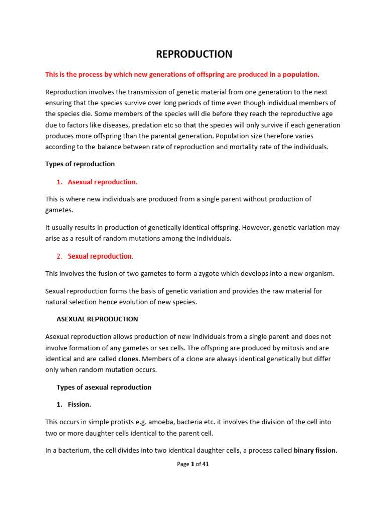 A Level Biology Notes Reproduction Nabisunsa Girls Secondary School-1 ...