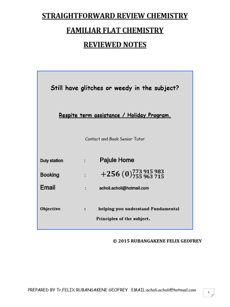 Final Copy of Basic Inorganic Chemistry | PDF | Periodic Table | Energy ...