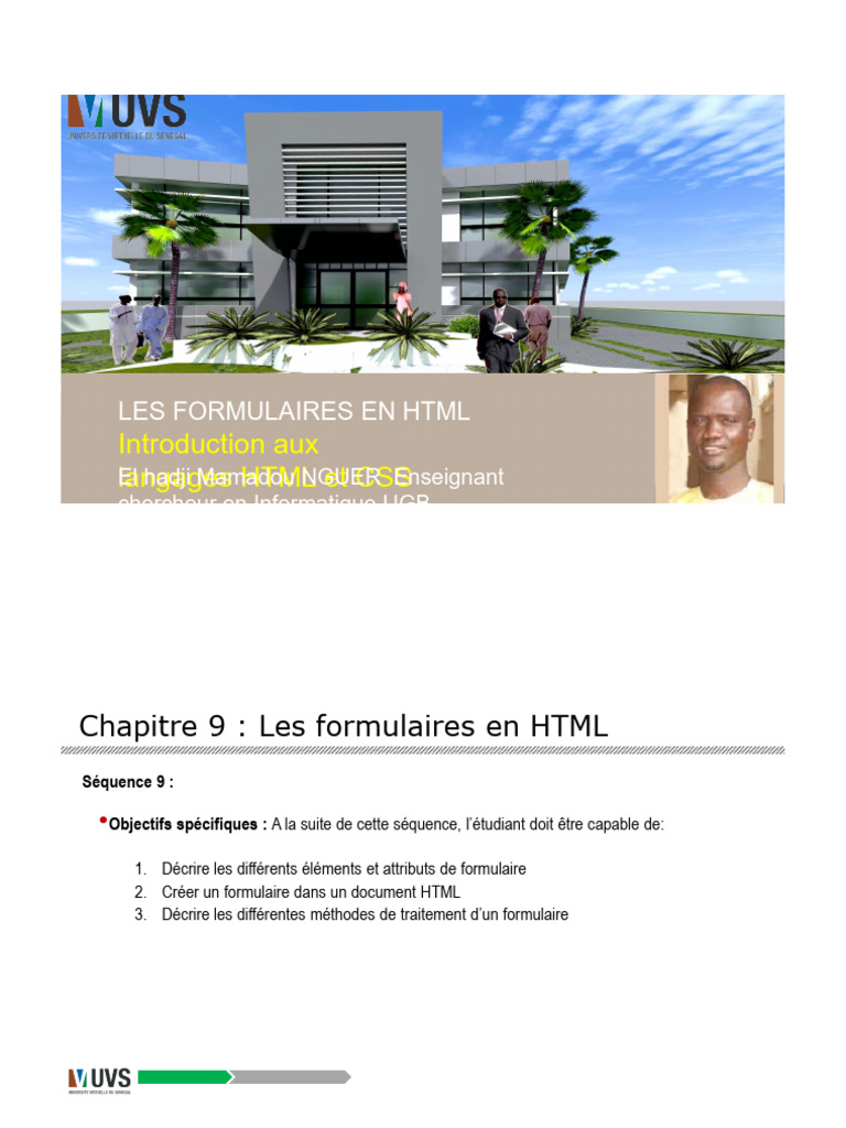 Formulaires HTML : Éléments et Traitement | PDF | Html | Informatique