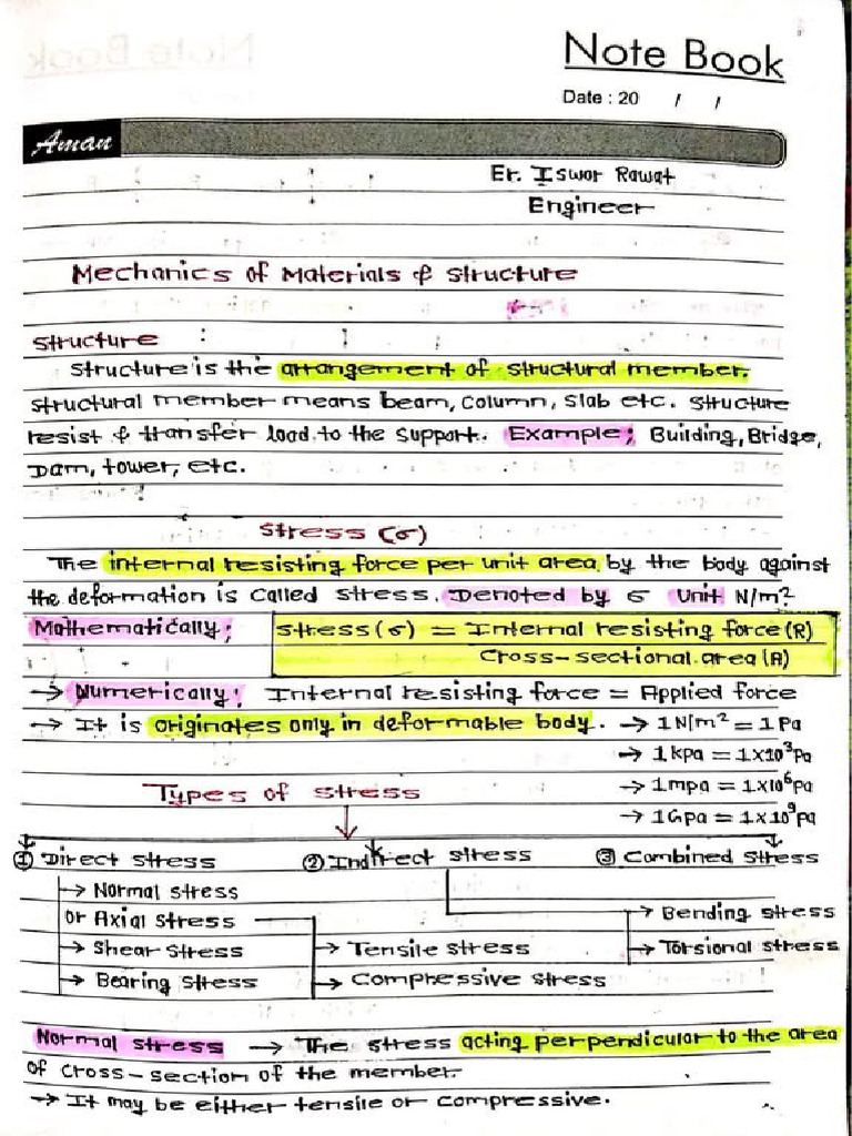 3.mechanics of Material & Structures | PDF