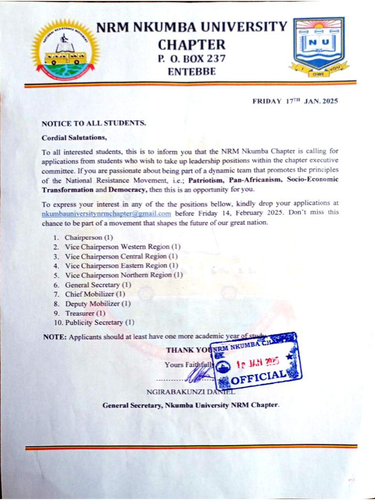 Notice To All Students | PDF