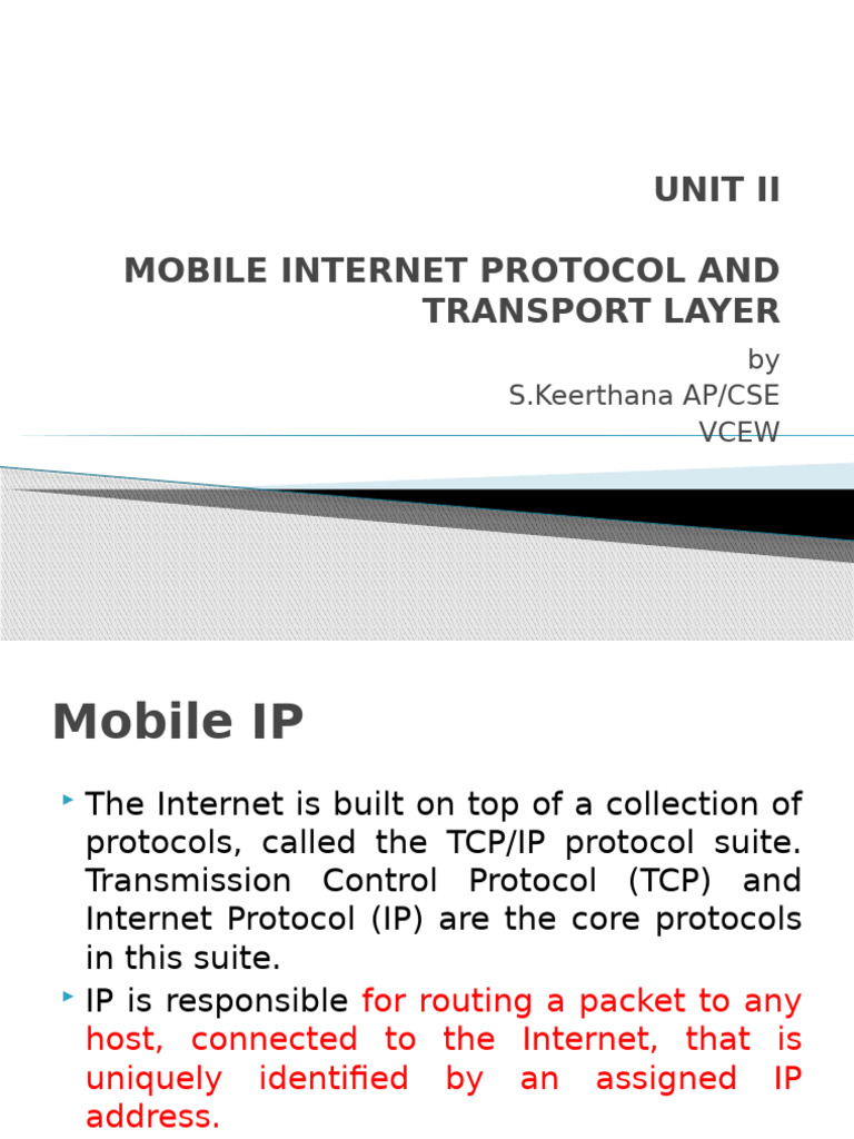 unit 2_new | PDF | Internet Protocols | Computer Network
