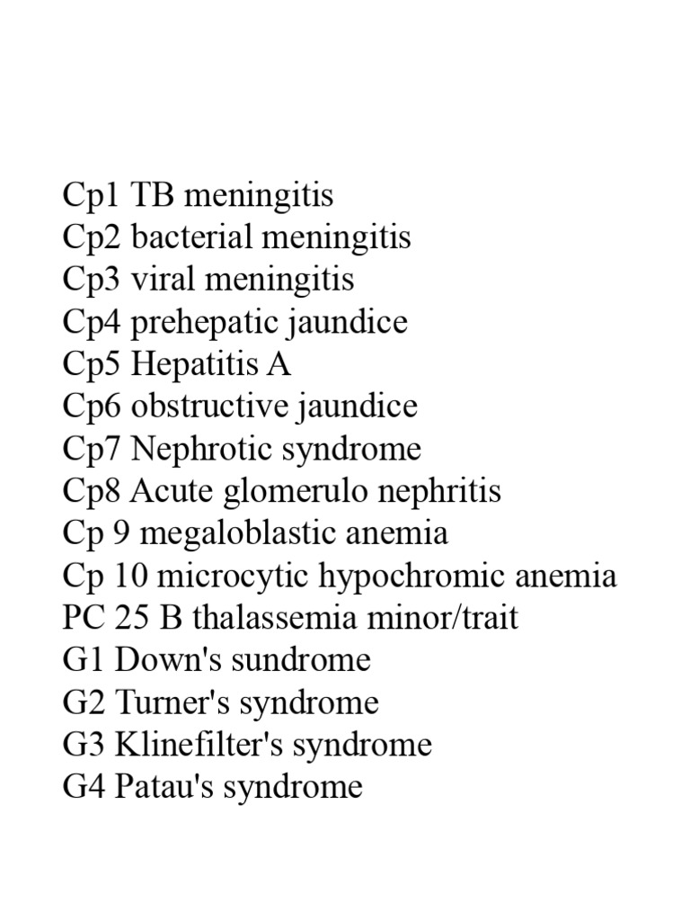 Patho Case Cards | PDF