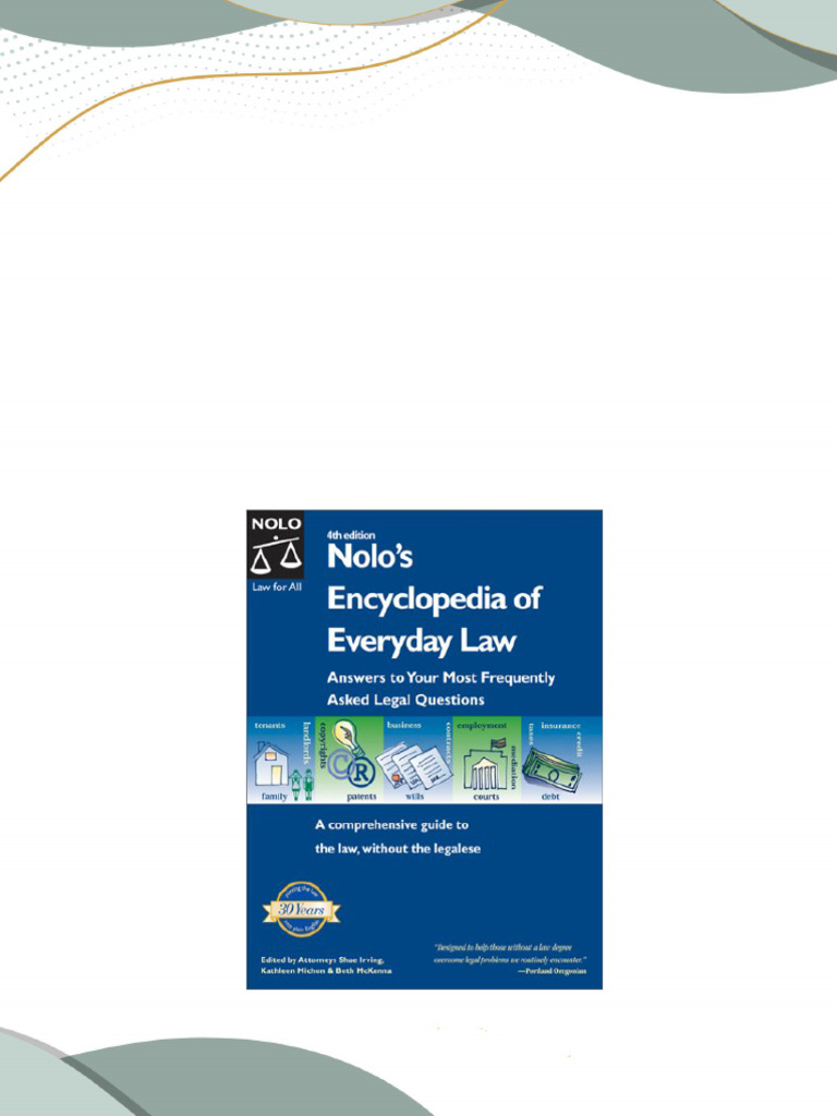 Full Download (Ebook) Nolo's Encyclopedia of Everyday Law: Answers to ... Full Download (Ebook) Nolo's Encyclopedia of Everyday Law: Answers to ...