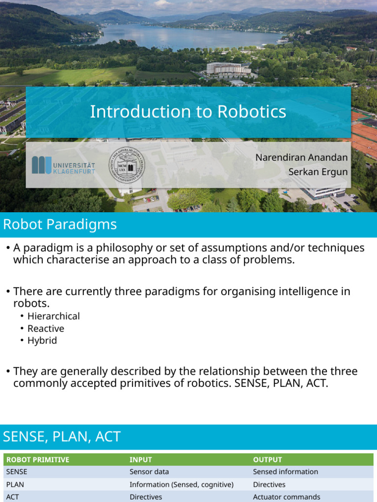 Overview of Robotics Paradigms and Sensors | PDF | Inductor | Inductance