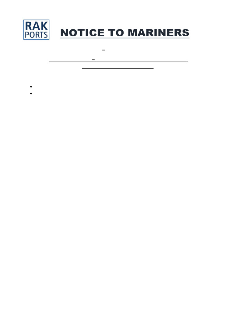 Notice To Mariner No. 02 of 2024 FMA Circular Banning The Vessels DAHAB ...