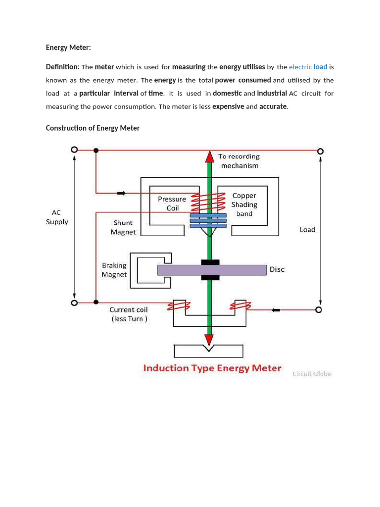 Energy Meter | PDF | Inductor | Electromagnetism