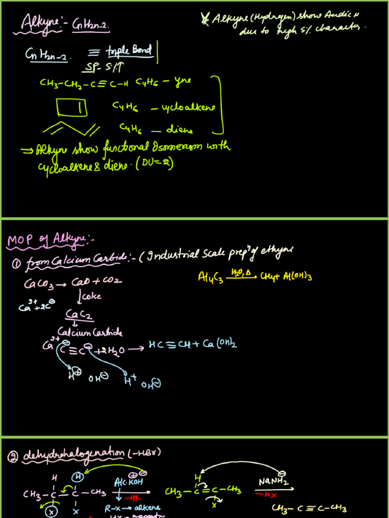 Alkyne and Benzene | PDF