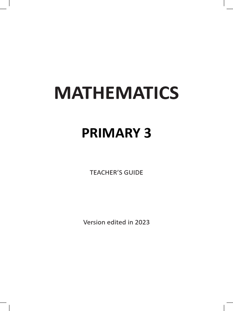 Math P3 TG | PDF | Educational Assessment | Learning
