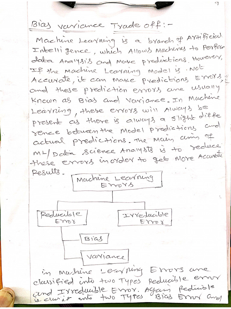Bias Variance Trade Off | PDF