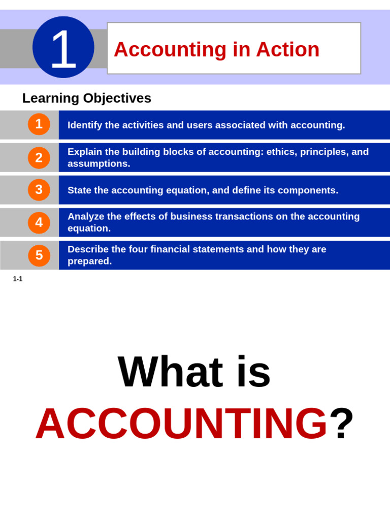 Ch-1 - Accounting in Action | PDF | Debits And Credits | Equity (Finance)
