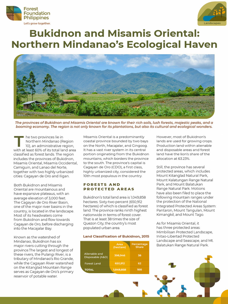 Bukidnon and Misamis Oriental: Ecological Insights | PDF | Mindanao ...