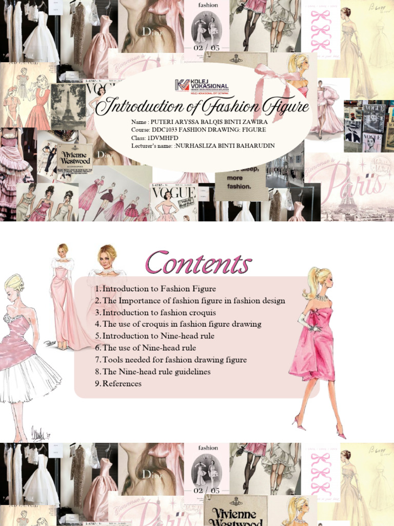 Introduction of Fashion Figure - Diploma KV Fashion Design Sem 1 | PDF ...