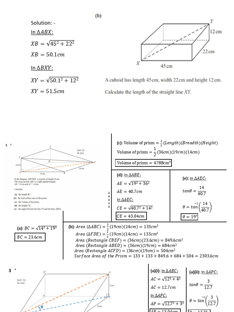 3D Trigonometry Worksheet Solution | PDF | Complex Analysis | Rotation